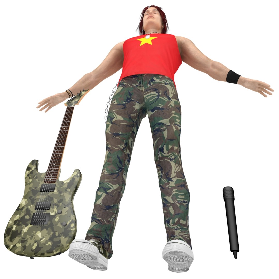 Rockstar Guitar Microphone 3D Model - TurboSquid 1326743