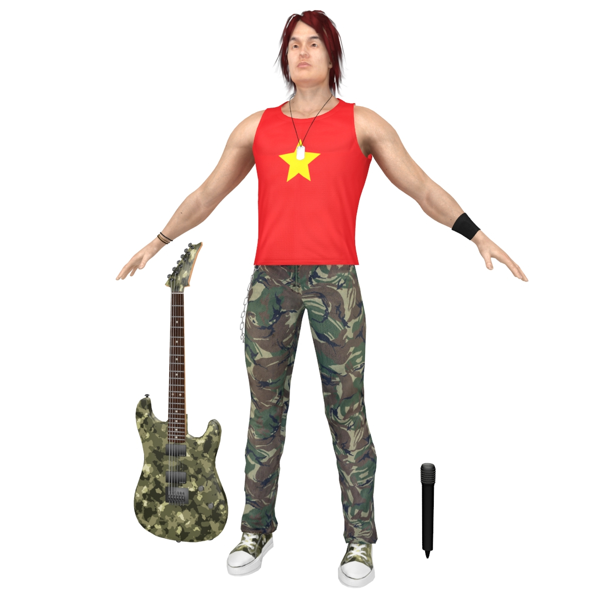 Rockstar guitar microphone 3D model - TurboSquid 1326743