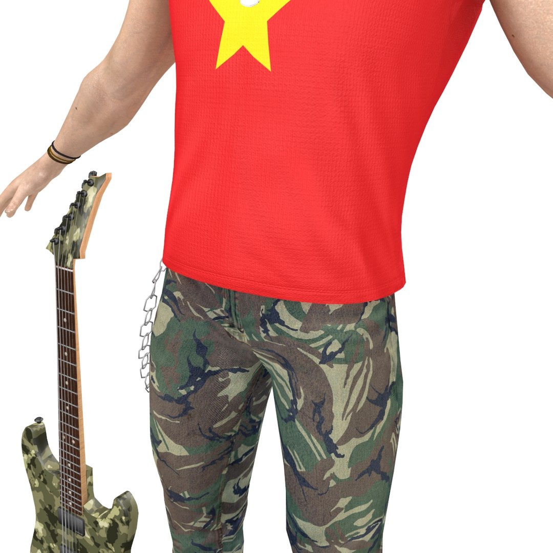 Rockstar Guitar Microphone 3D Model - TurboSquid 1326743