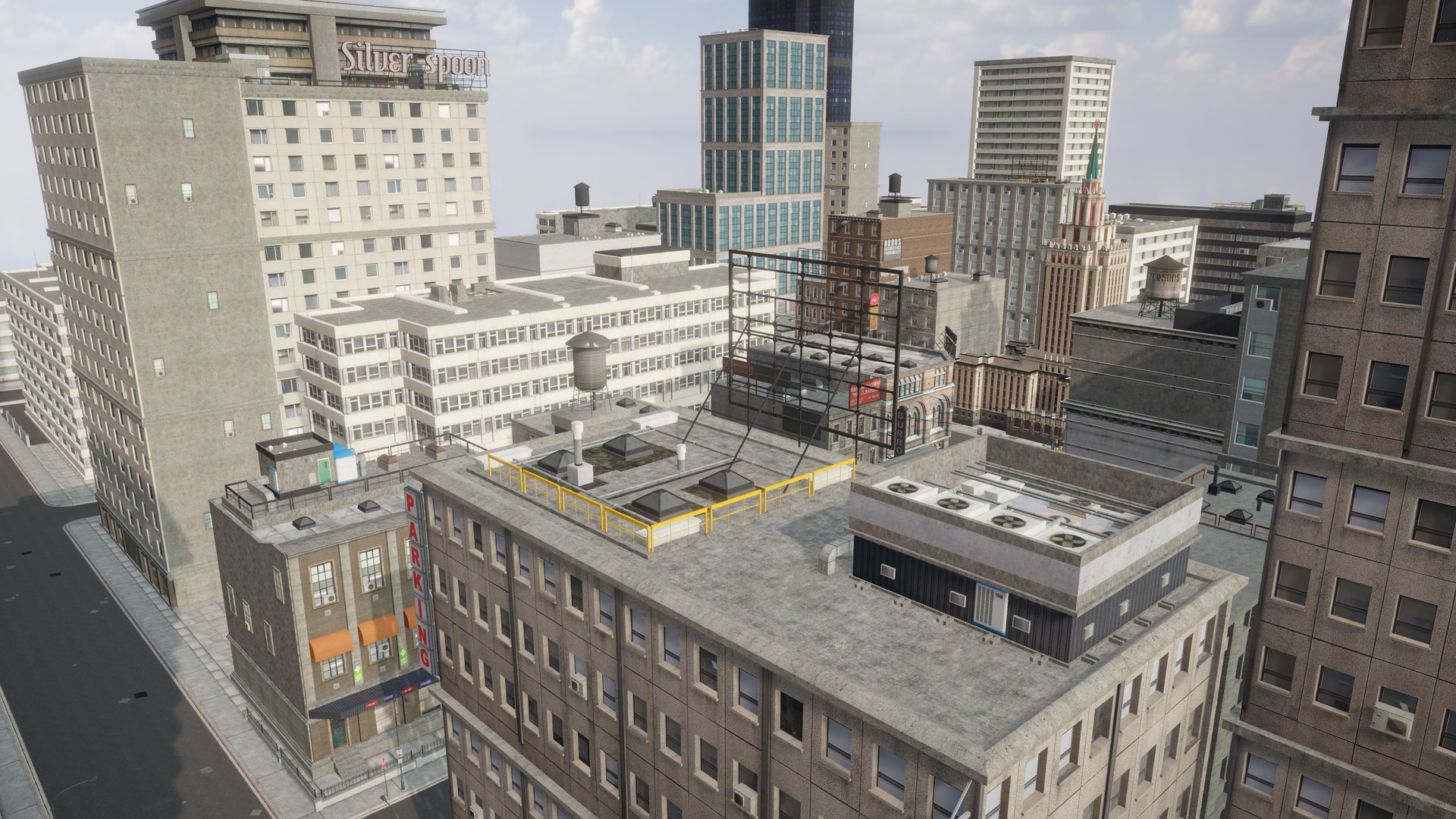 Full Game Ready City Pack Modular Low Poly Urban Environment Low-poly ...