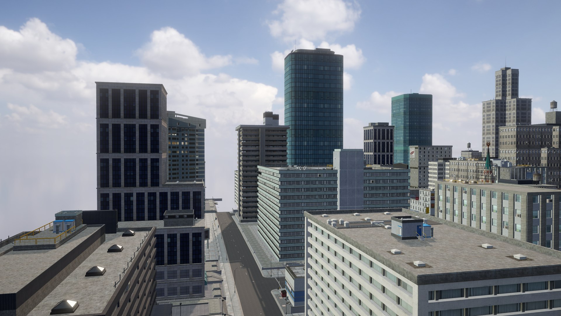 Full Game Ready City Pack Modular Low Poly Urban Environment Low-poly ...