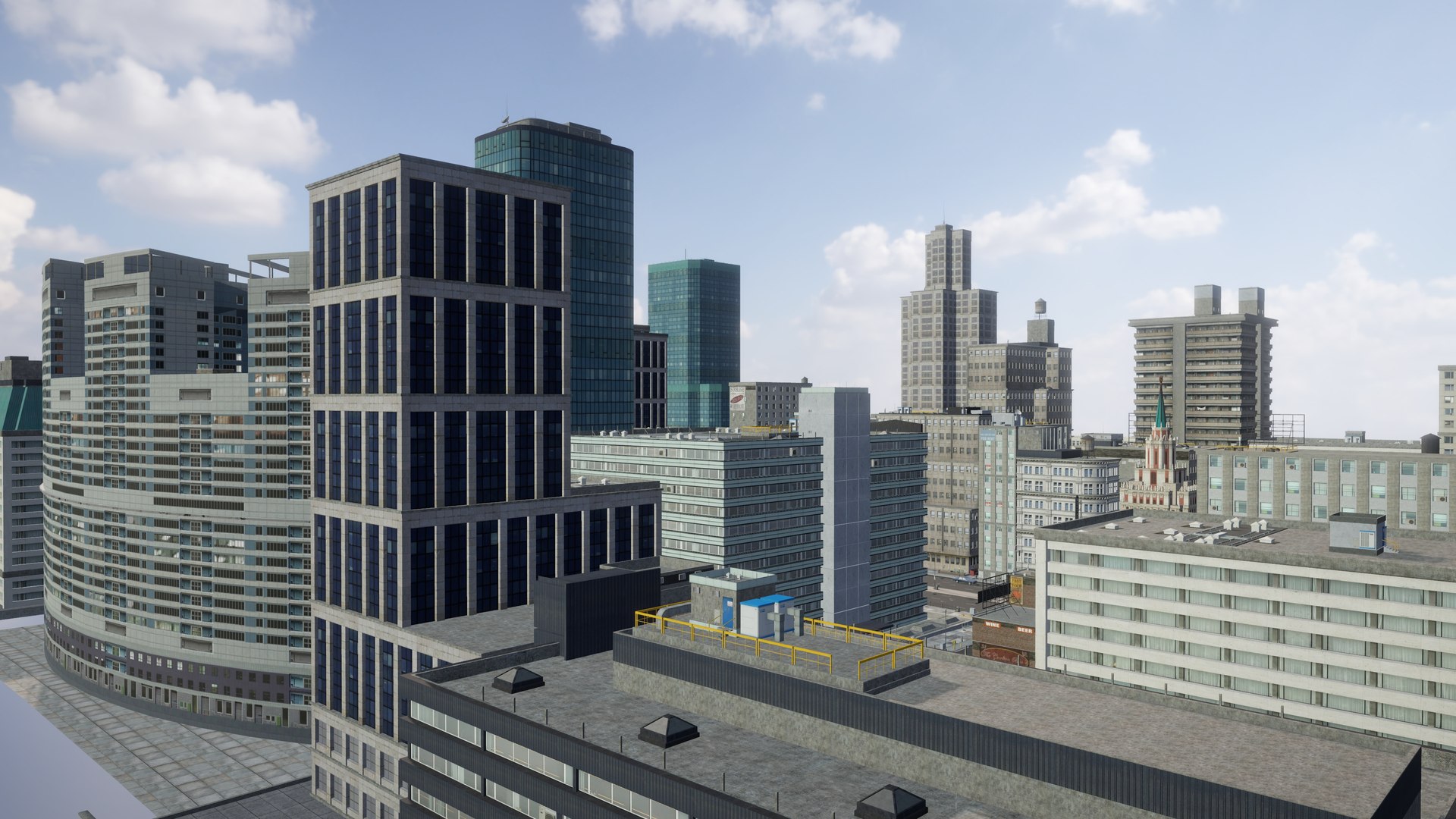 Full Game Ready City Pack Modular Low Poly Urban Environment Low-poly ...