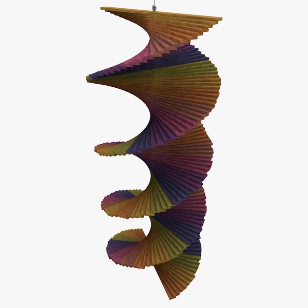 helix pendant ornament 3d c4d