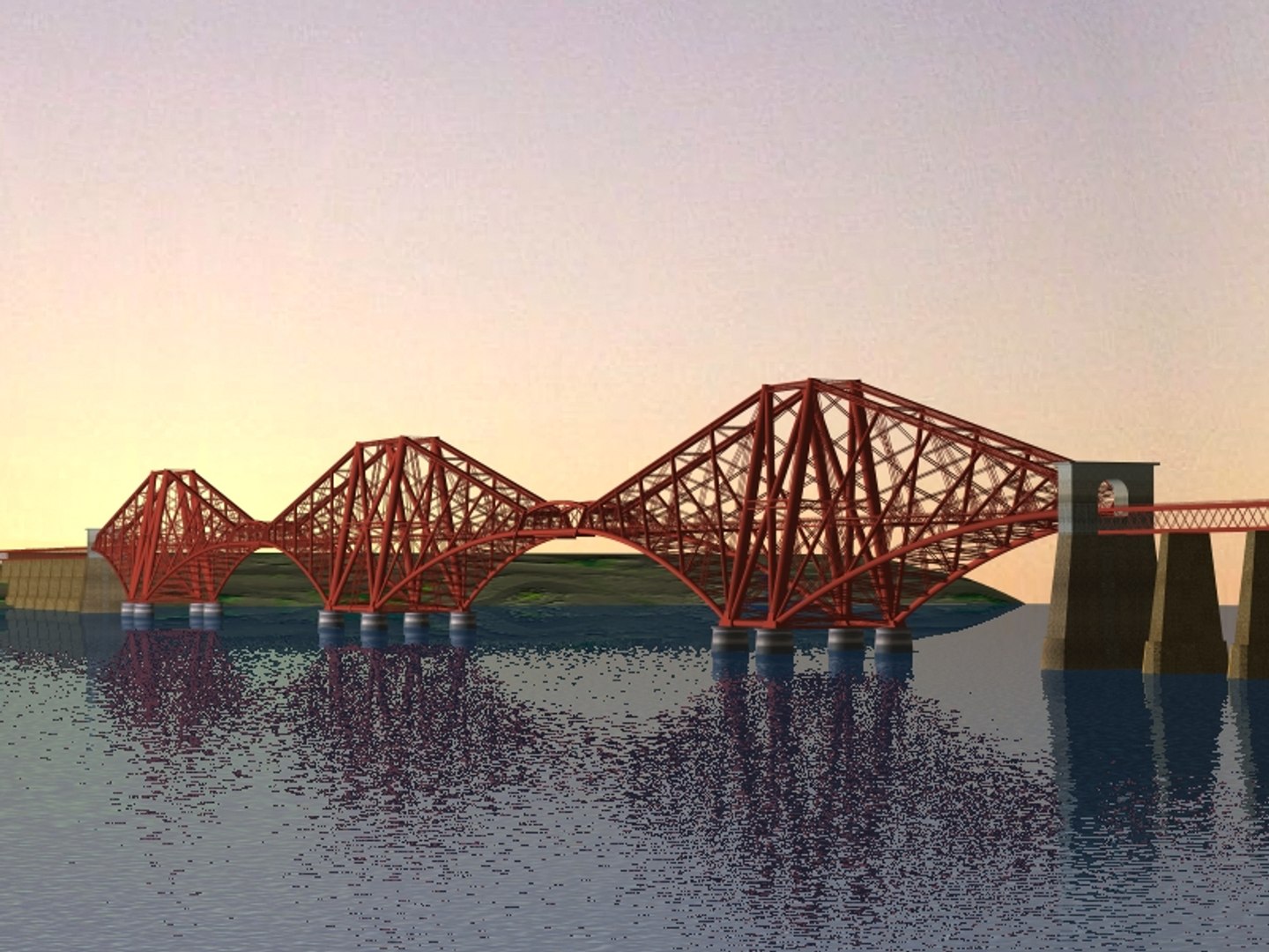 3ds Firth Forth Railway Bridge