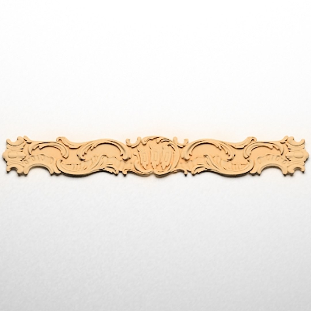 3d Ornamental Element Wall Model
