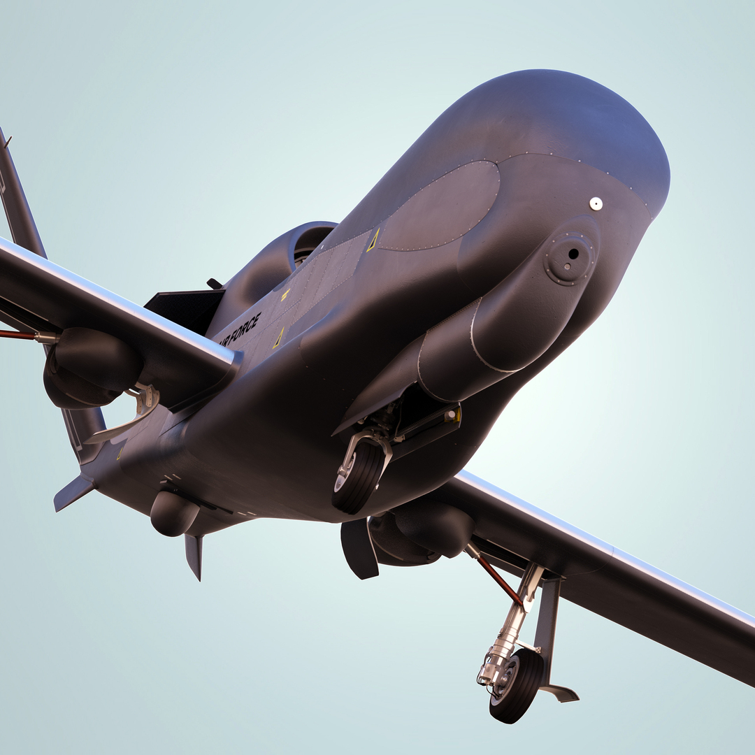 3d model northrop grumman rq-4 global hawk