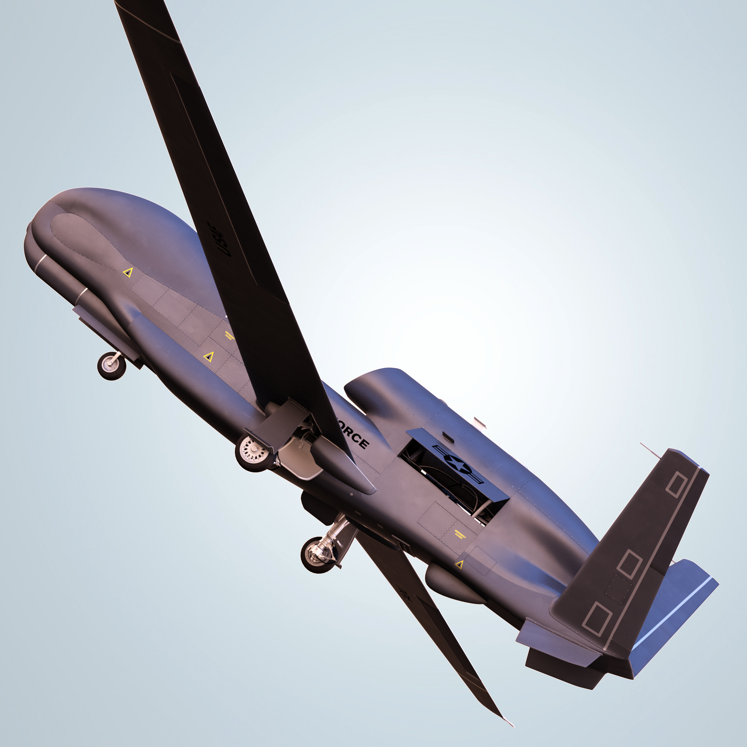 3d model northrop grumman rq-4 global hawk