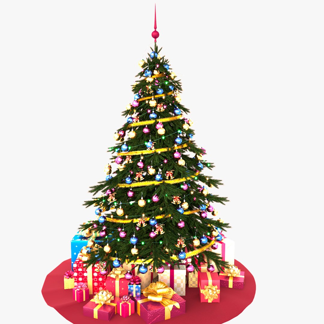3d Model Christmas Tree V4