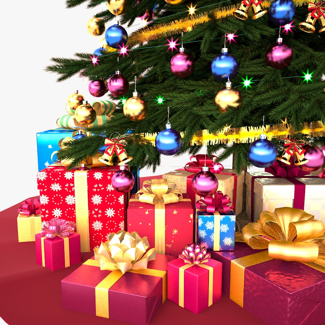3d Model Christmas Tree V4