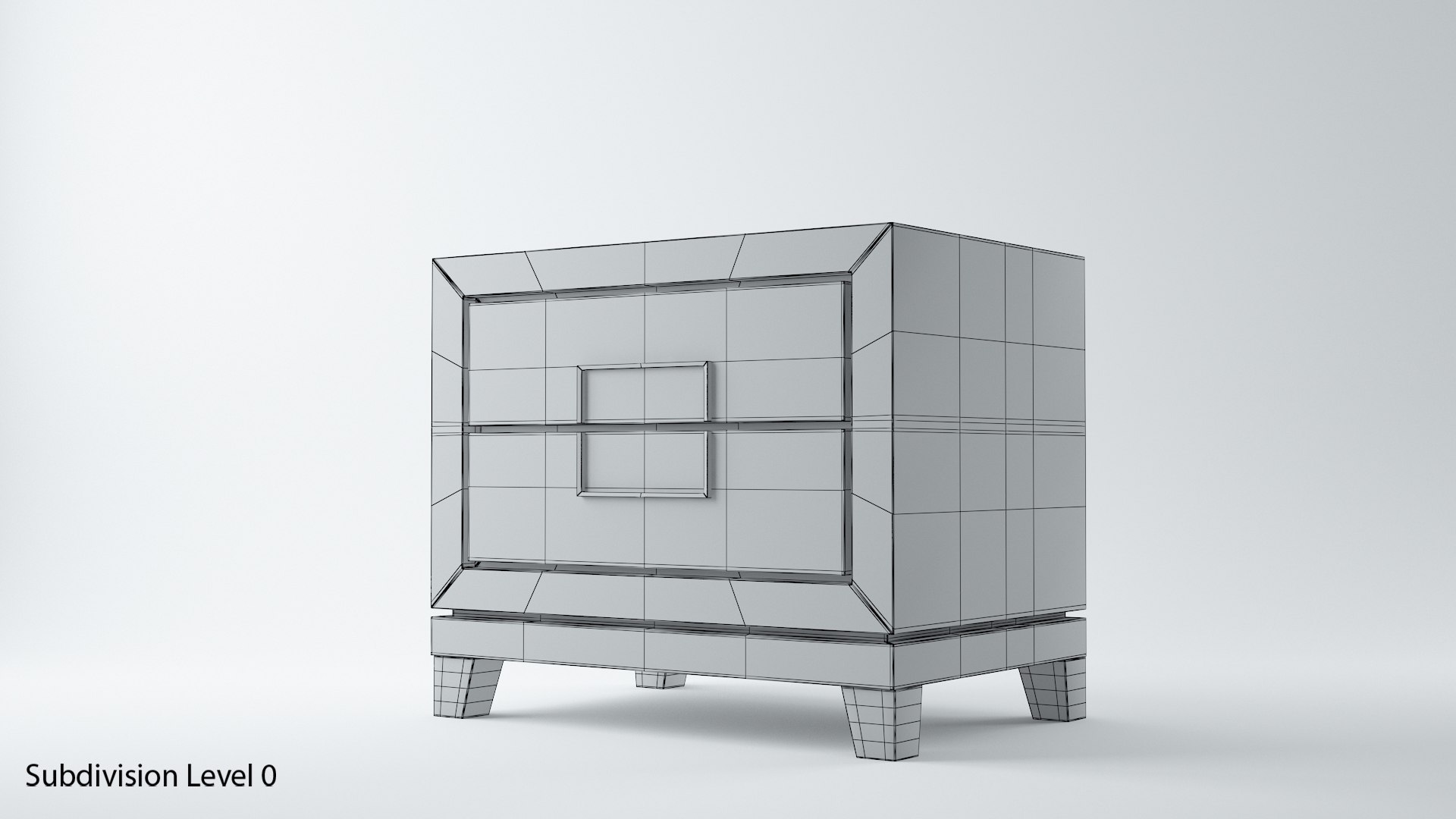 3D Berkeley Designs Lucca Drawers Table Set - TurboSquid 1949566