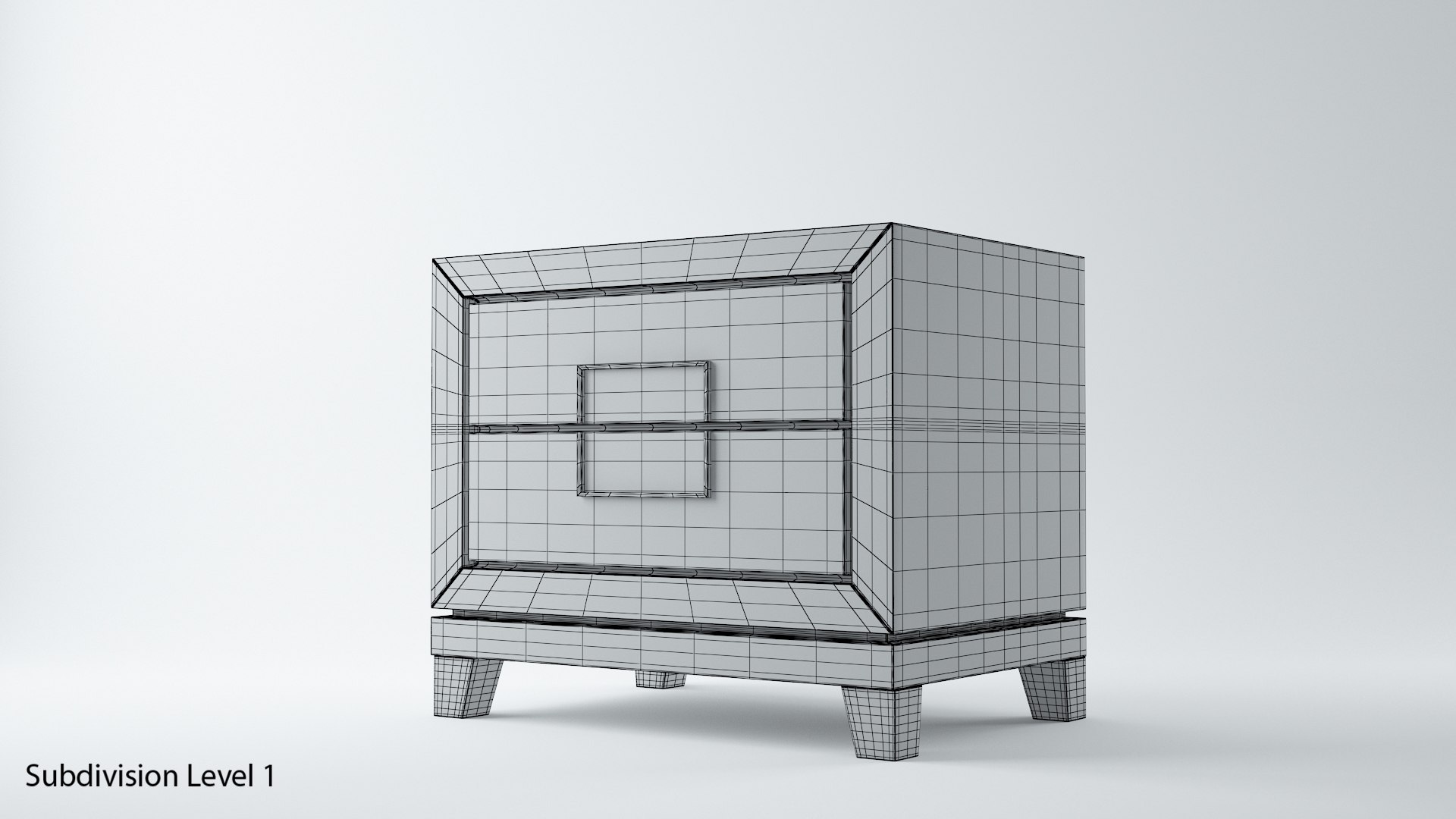 3D Berkeley Designs Lucca Drawers Table Set - TurboSquid 1949566