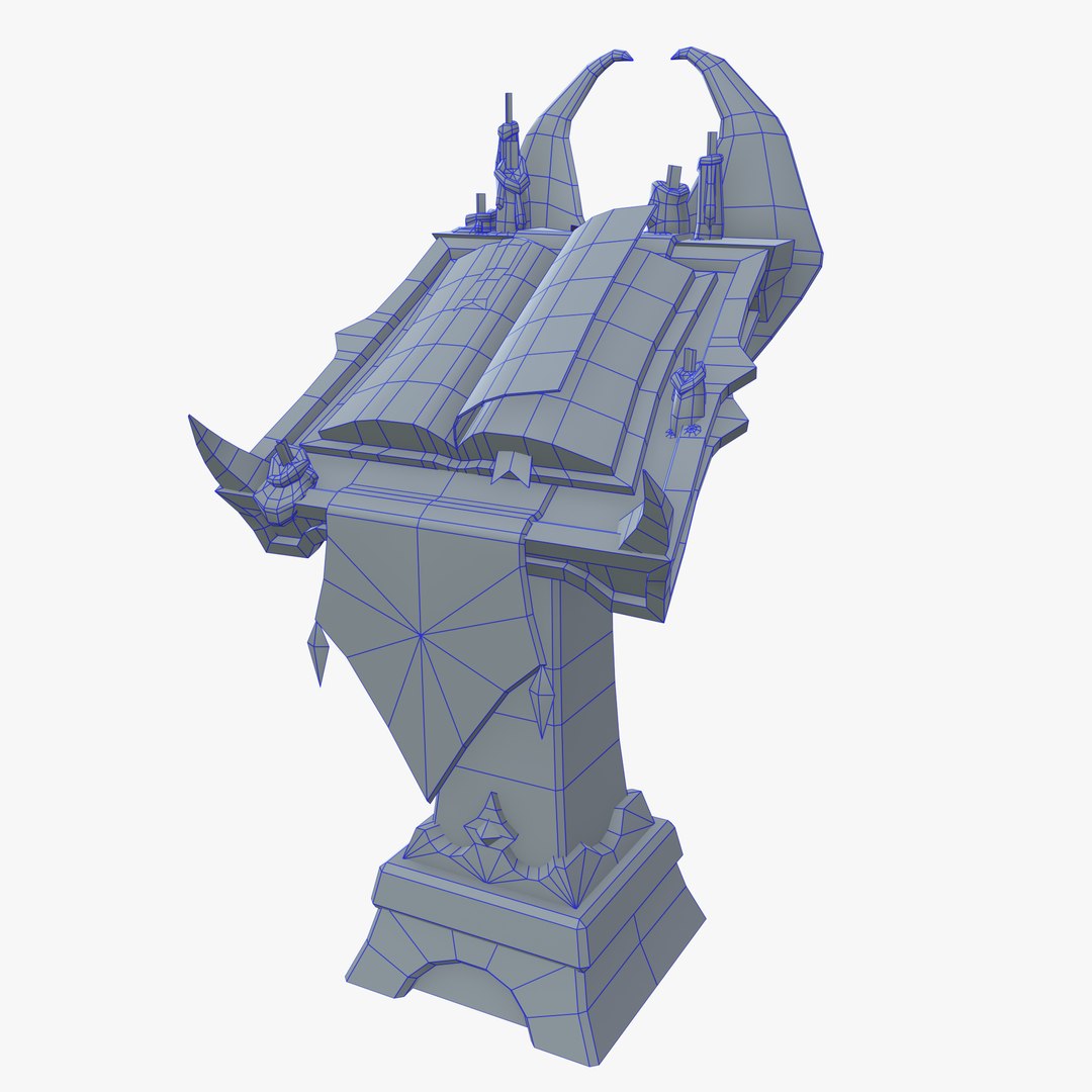 Stylized Altar And Old Book Dark Gothic Vampire Bat Shaped Ancient ...