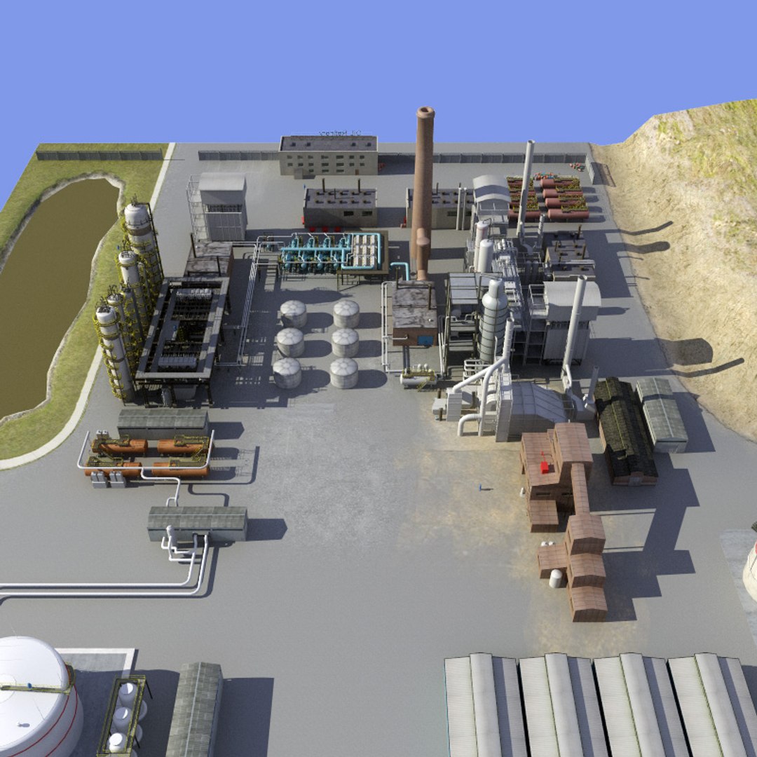3d model fuel plant