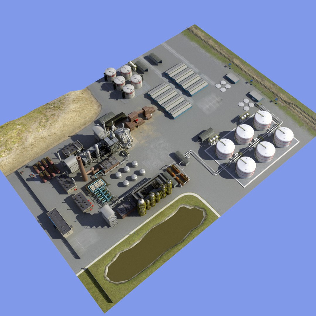 3d model fuel plant