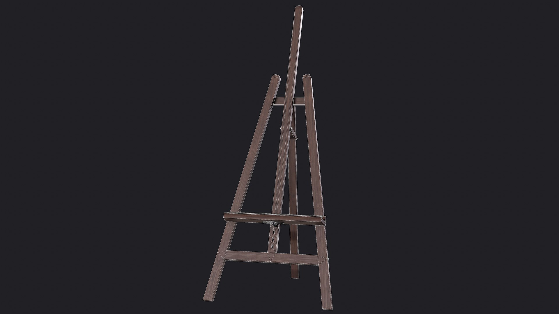 Wooden Artist Easel 3D Model - TurboSquid 1803072