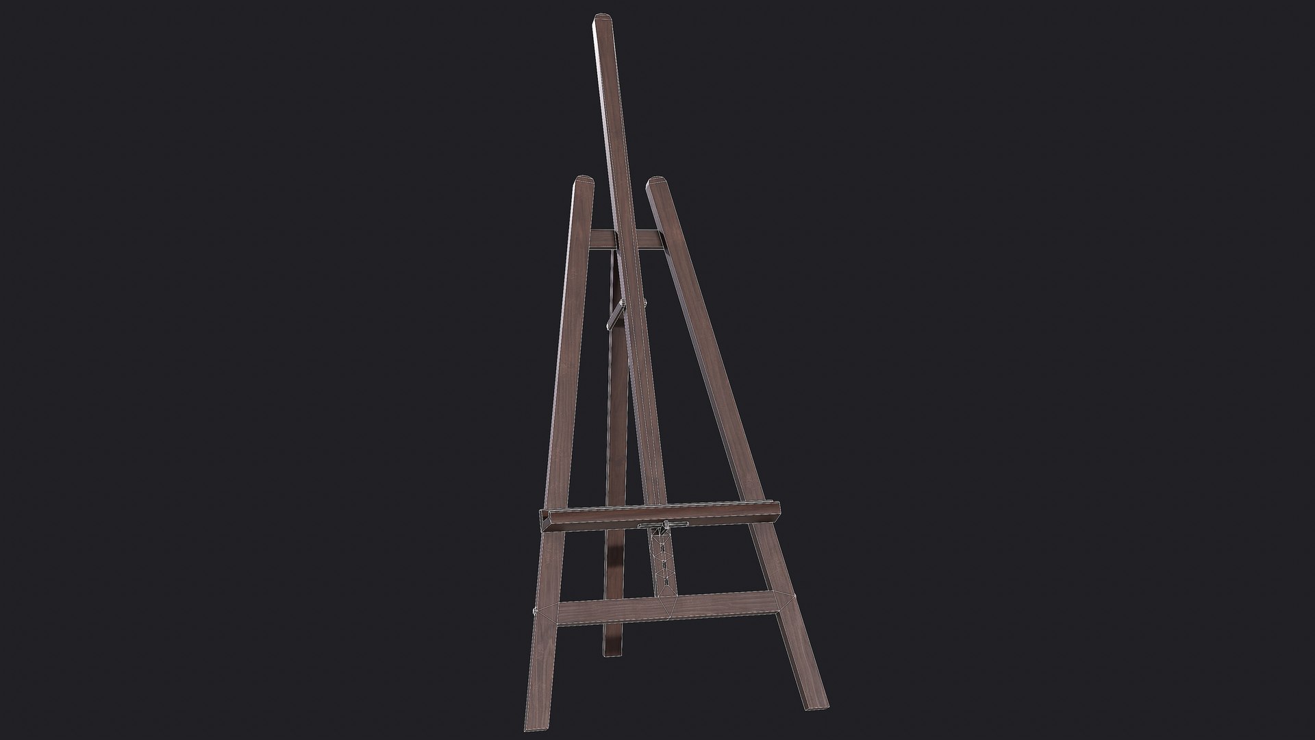 Wooden Artist Easel 3D model - TurboSquid 1803072