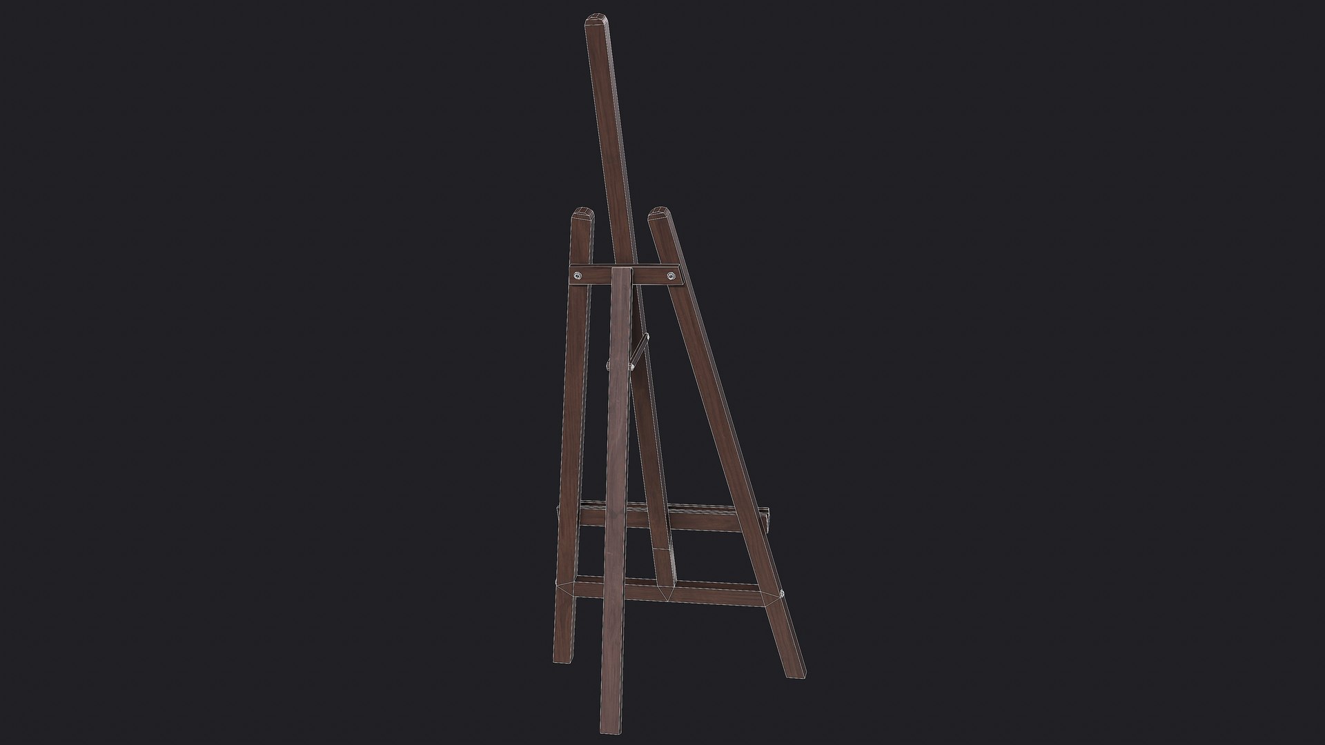 Wooden Artist Easel 3D Model - TurboSquid 1803072