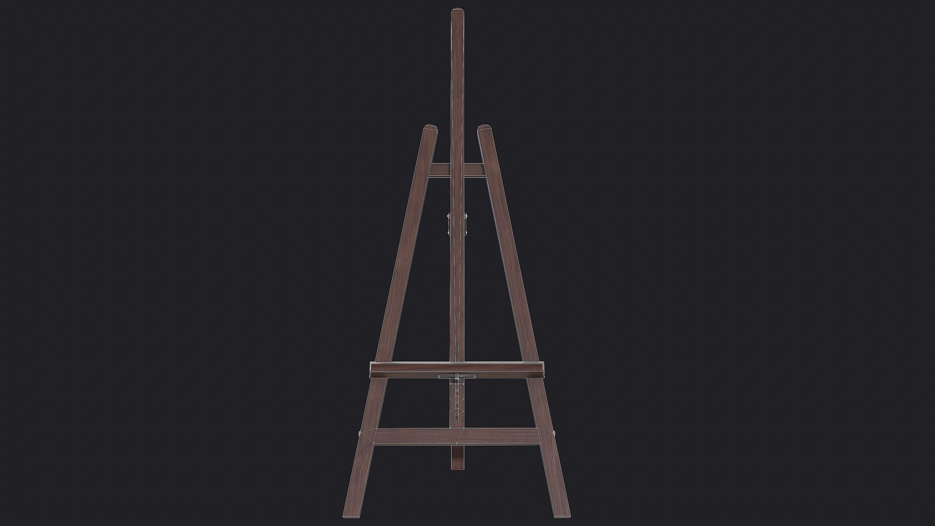 Wooden Artist Easel 3D Model - TurboSquid 1803072