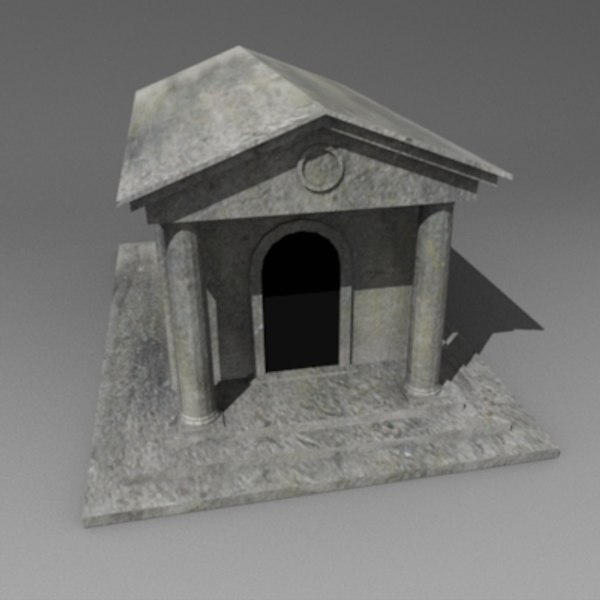 grave crypt 3d model