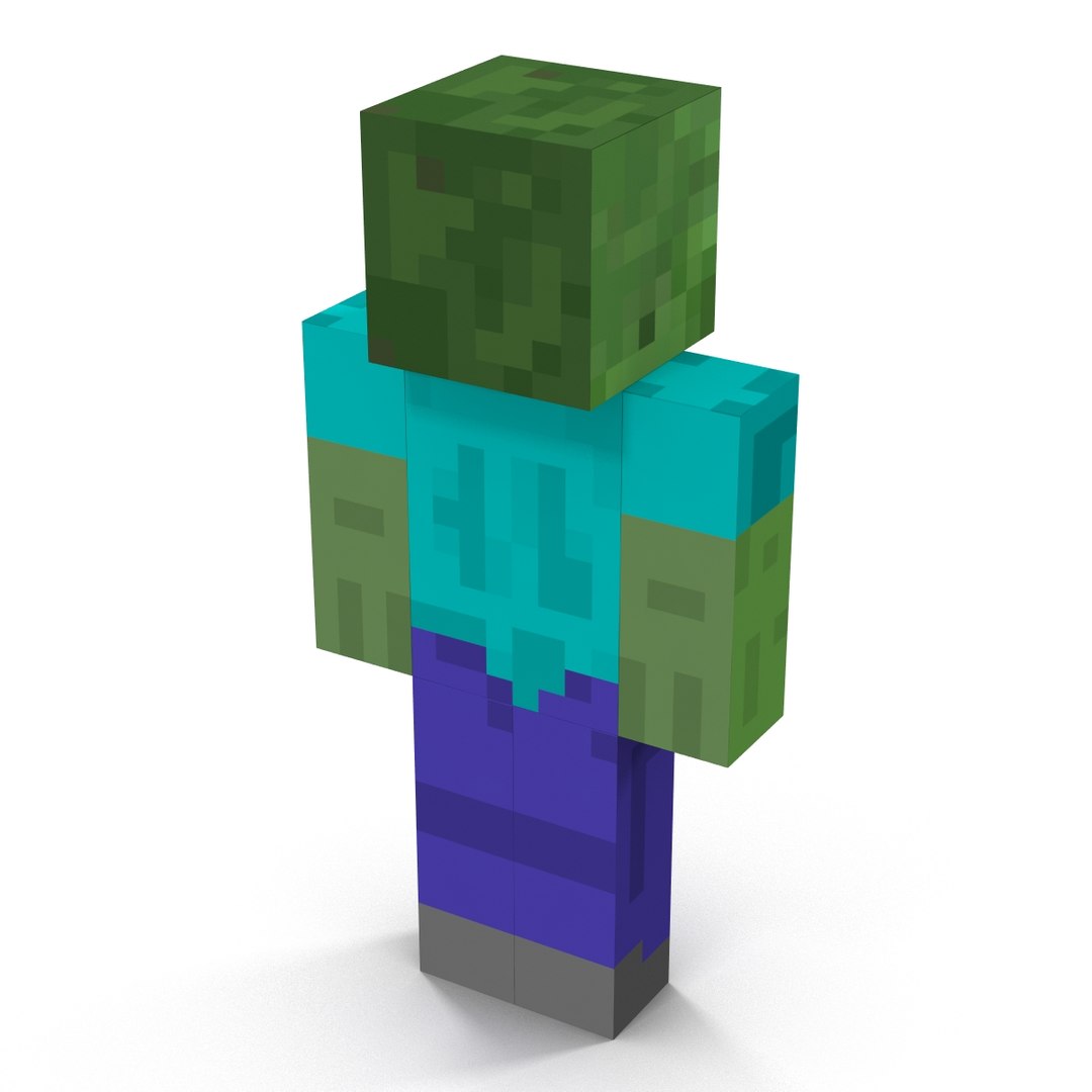 minecraft zombie c4d