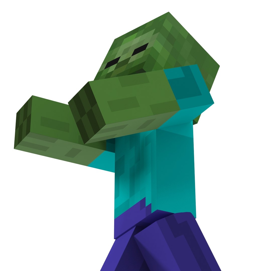 minecraft zombie c4d