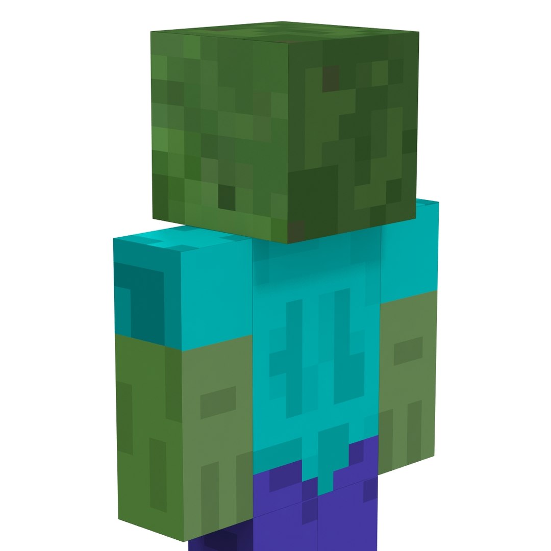 Minecraft Zombie C4d