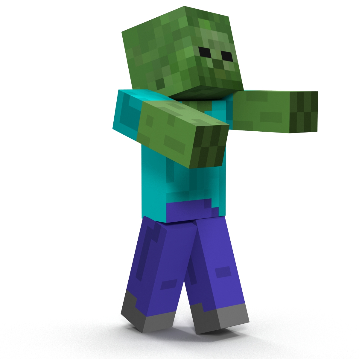 Minecraft Zombie 3D-Modell - TurboSquid 1021656