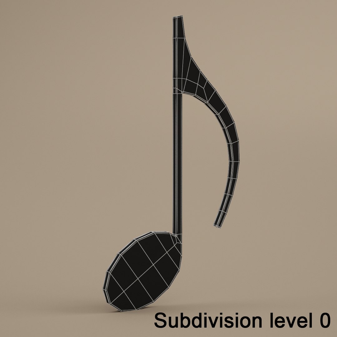 3d Model Music Symbol