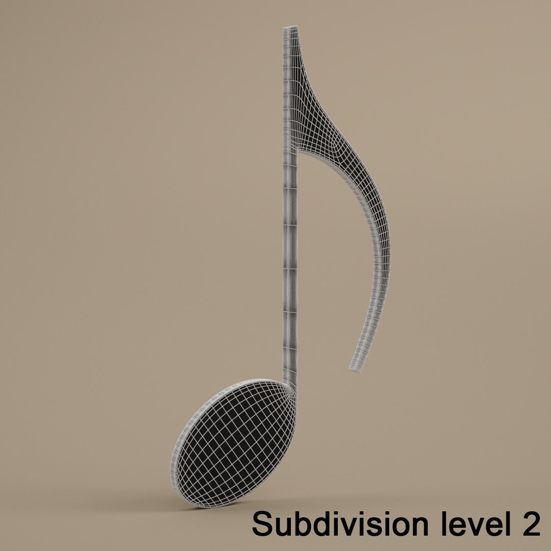 3d Model Music Symbol
