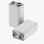 9v Block Battery 3d Obj