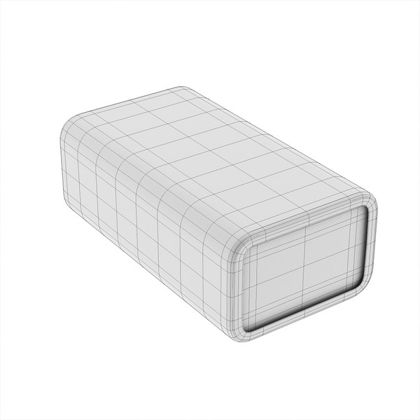 9v block battery 3d obj