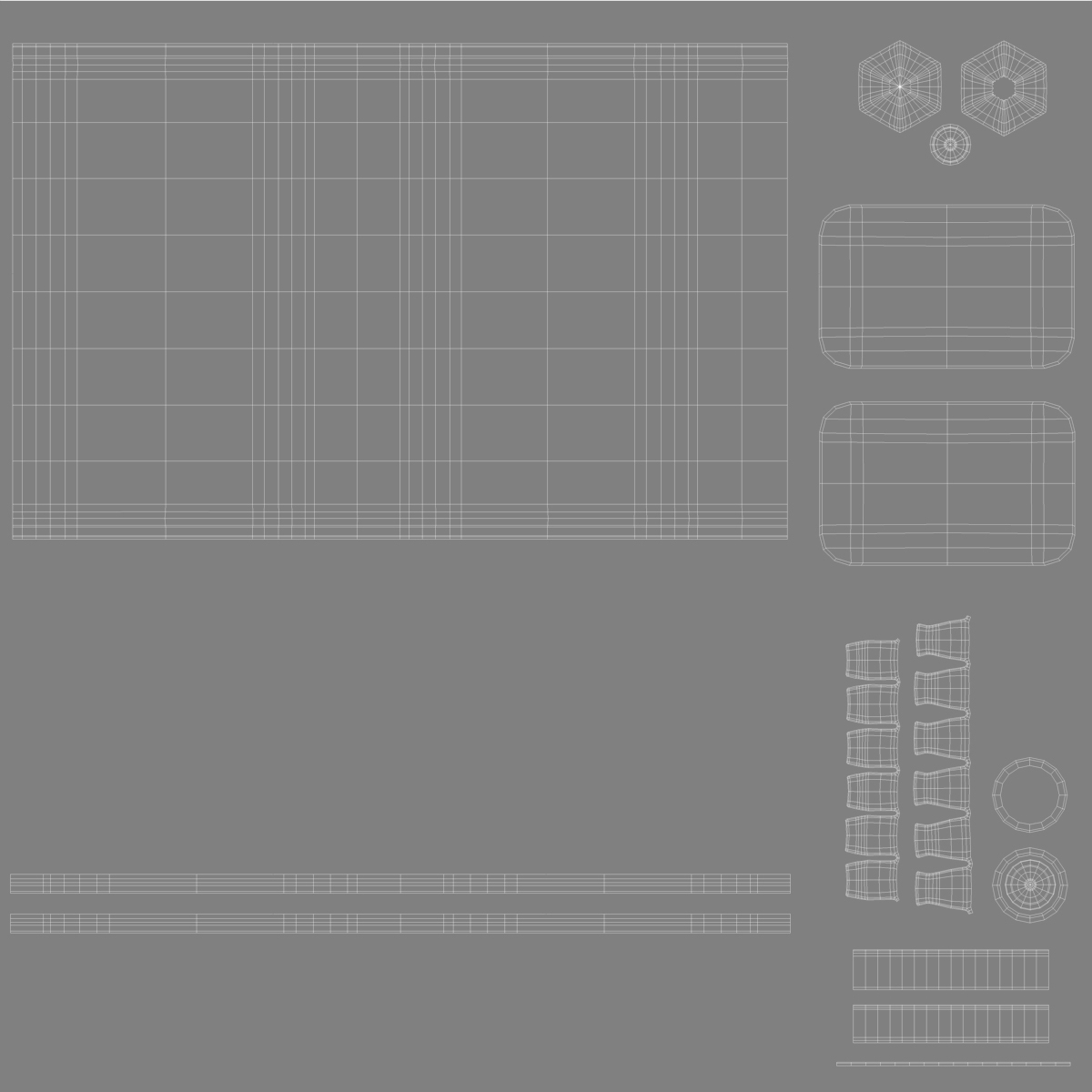 9v block battery 3d obj