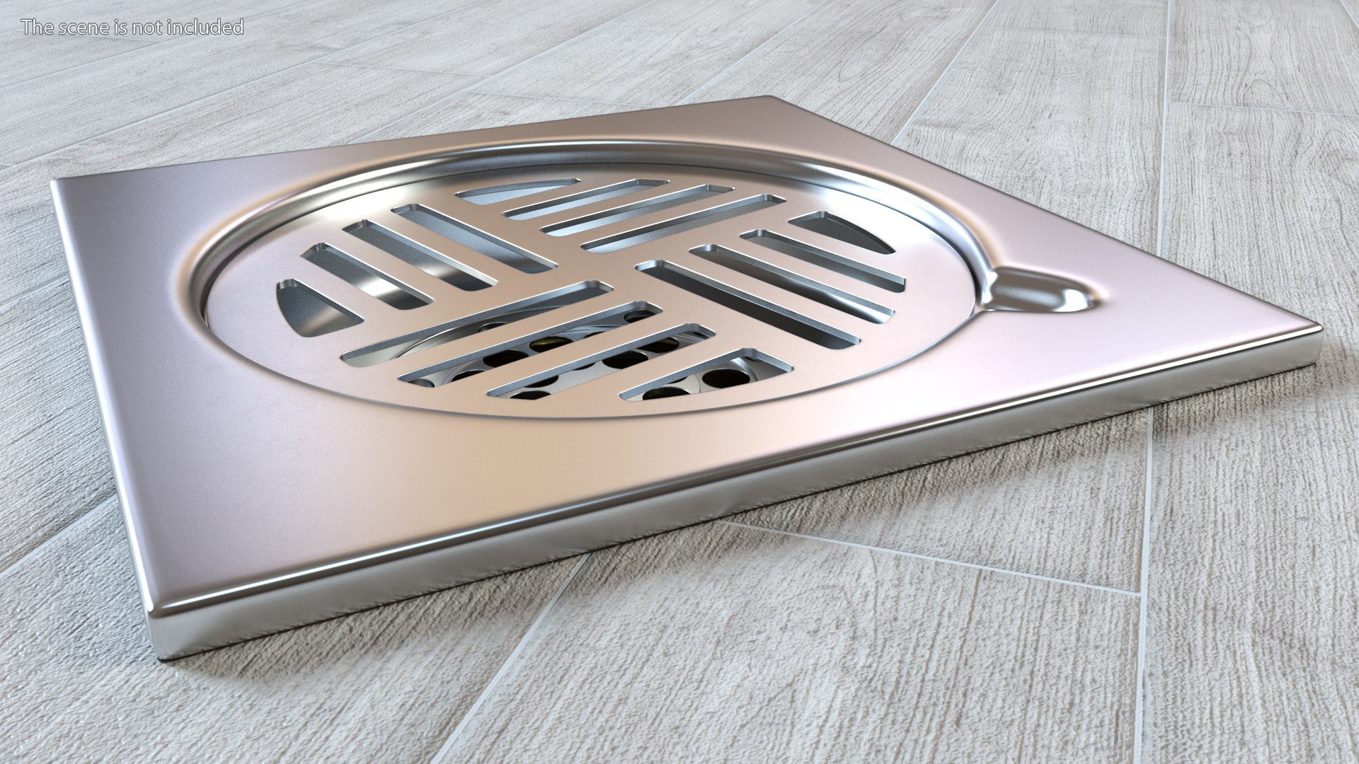 Stainless Shower Drain 3D model - TurboSquid 2037631