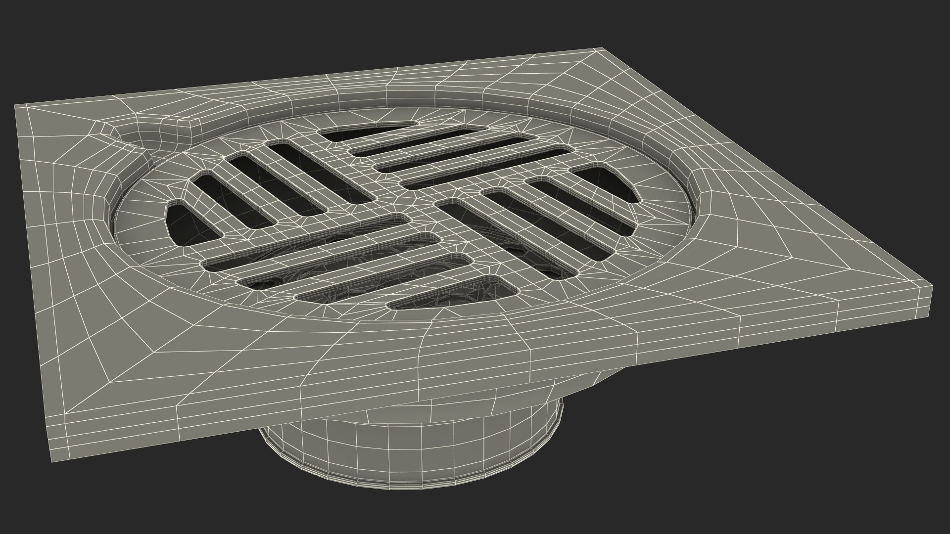 Stainless Shower Drain 3D Model - TurboSquid 2037631