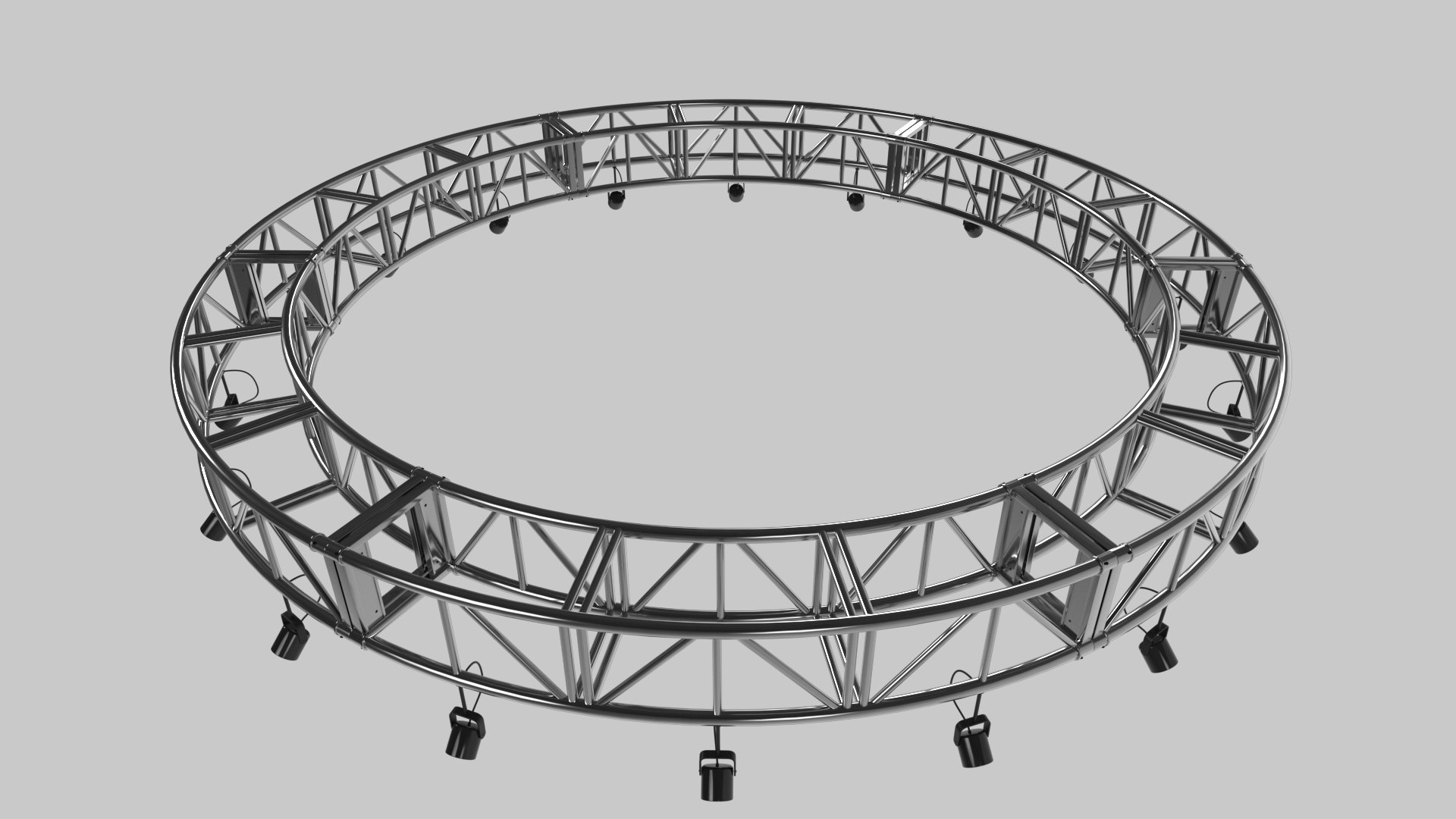 3D Circular Truss Stage Lighting Studio 1 - TurboSquid 2210764