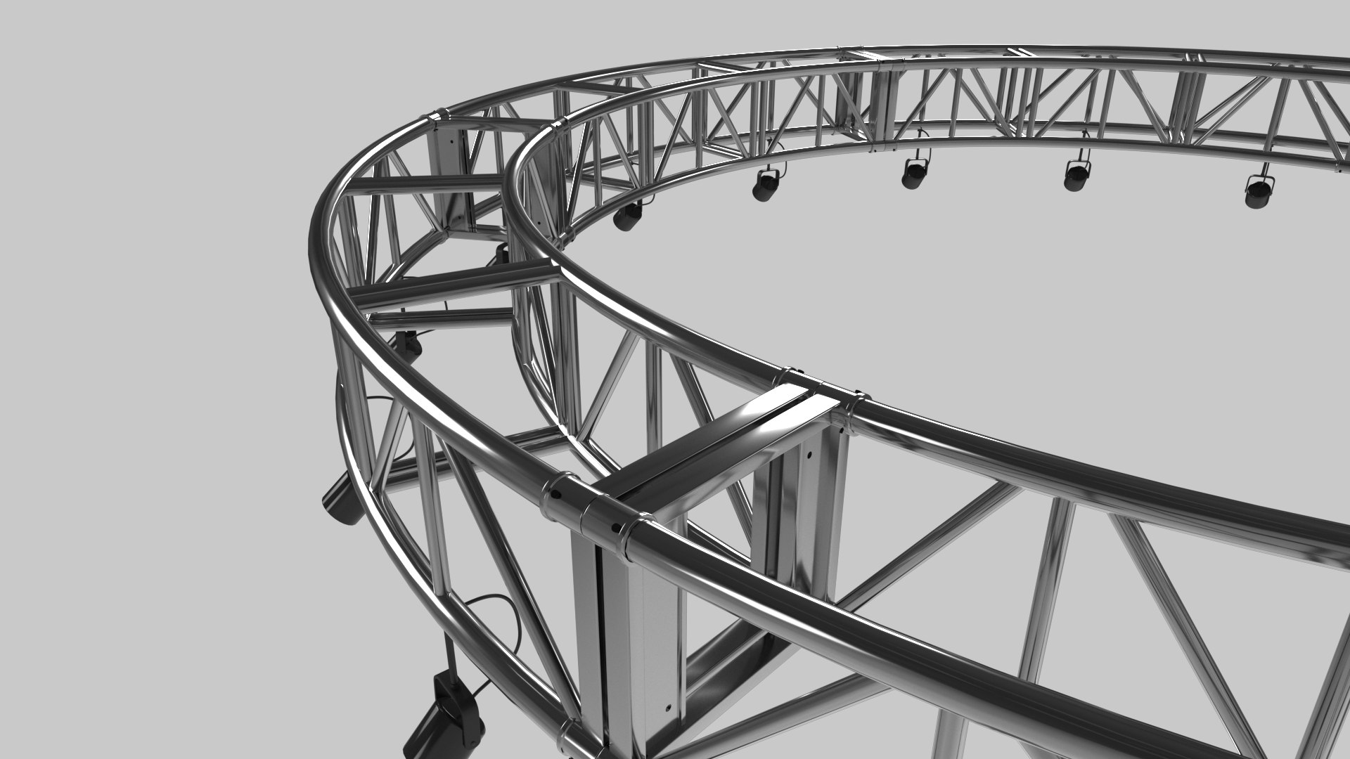 3D Circular Truss Stage Lighting Studio 1 - TurboSquid 2210764