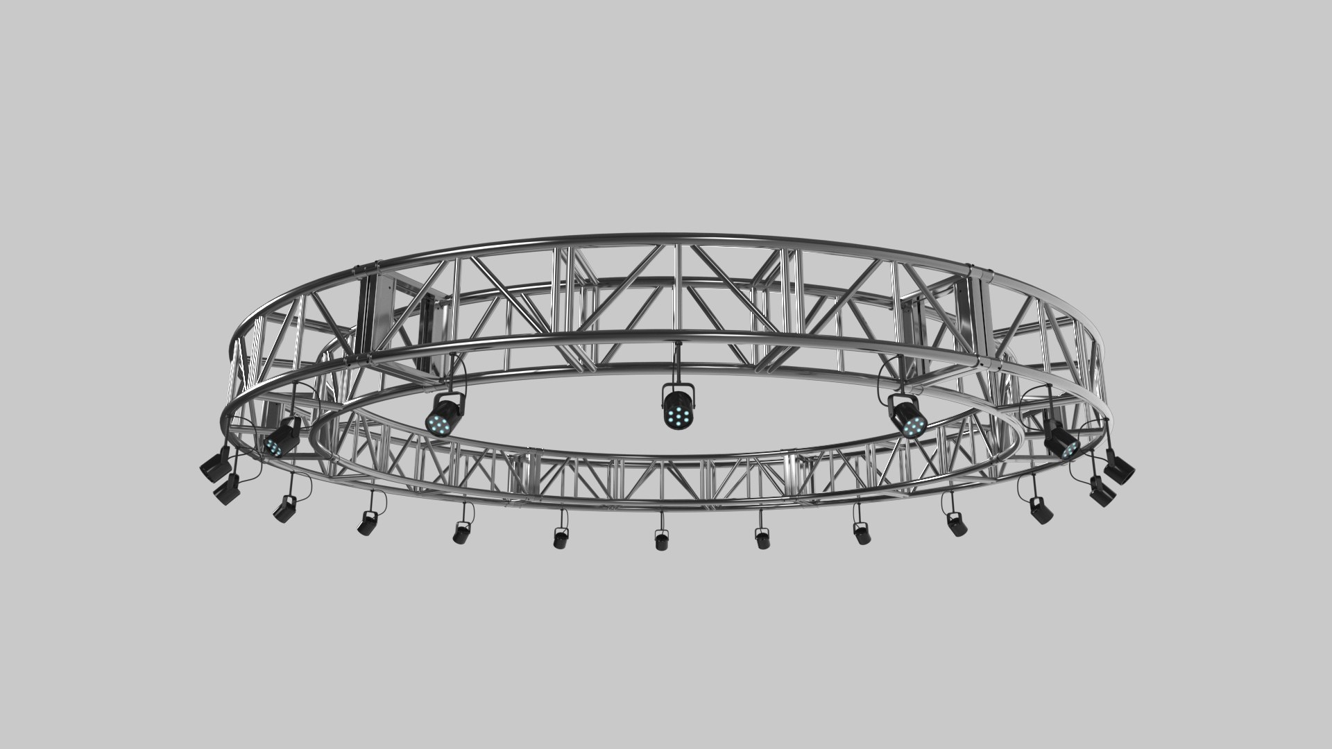 3D Circular Truss Stage Lighting Studio 1 - TurboSquid 2210764