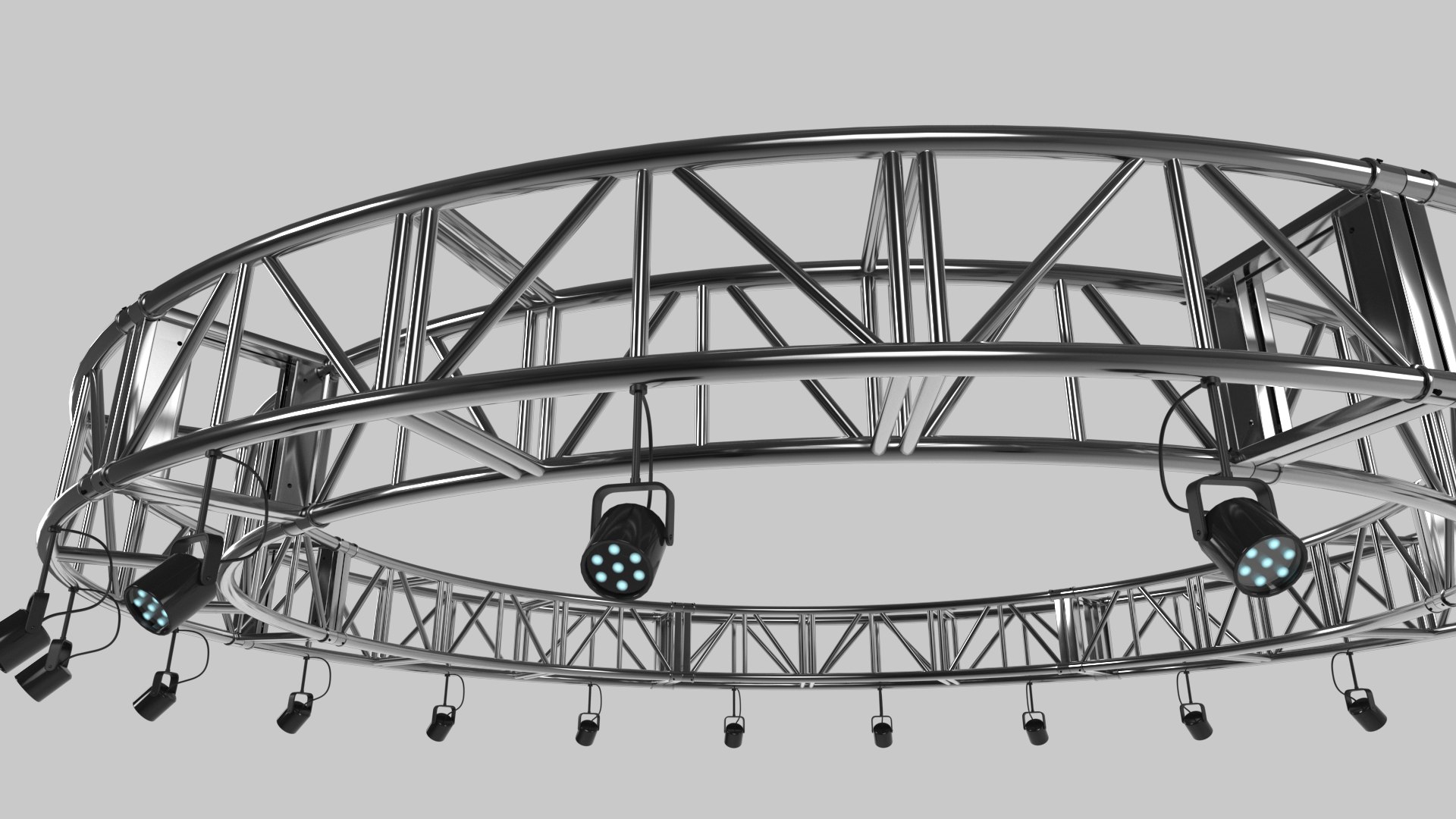 3D Circular Truss Stage Lighting Studio 1 - TurboSquid 2210764