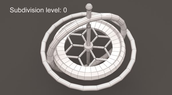 Toy gyroscope 3D model - TurboSquid 1345116