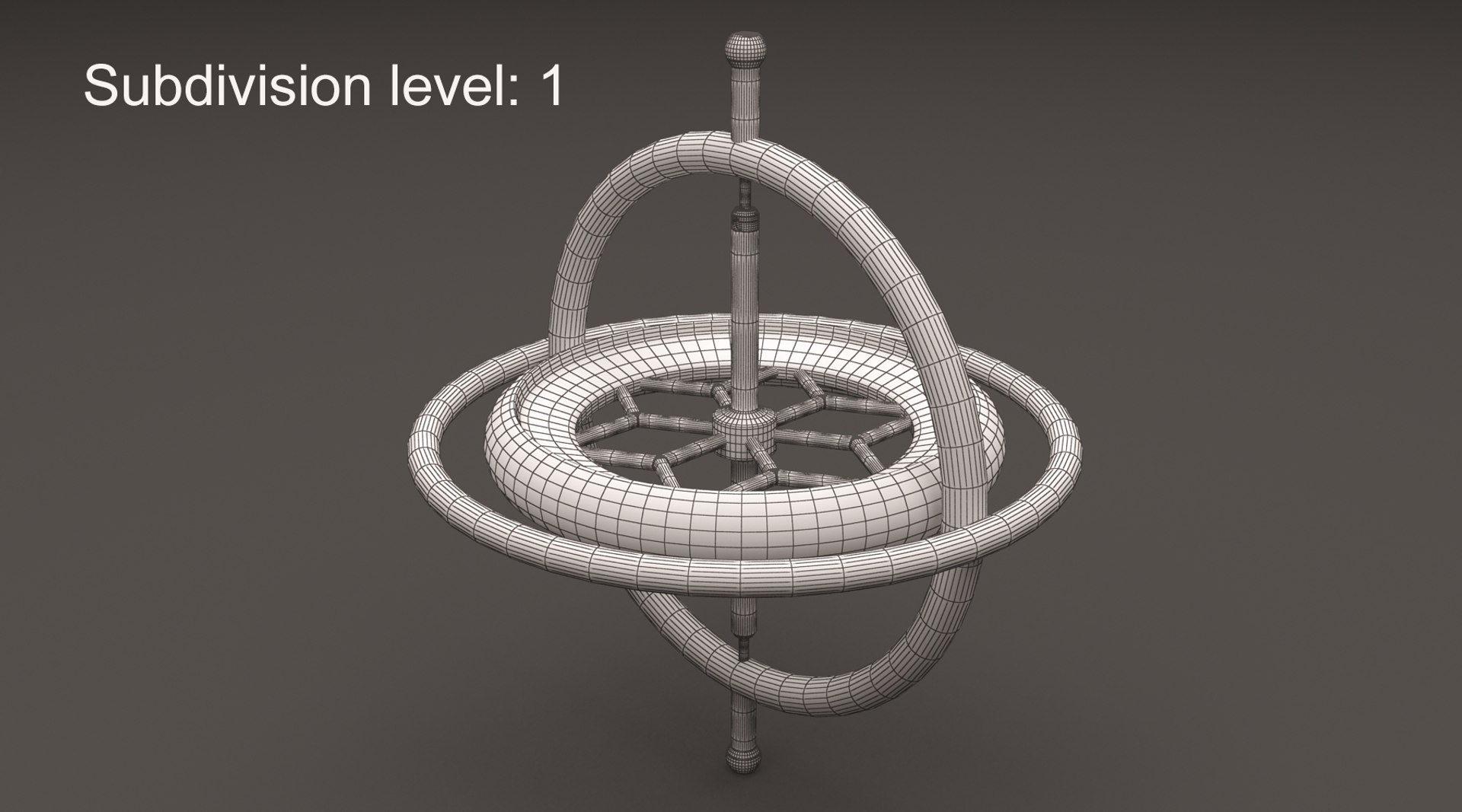 Toy Gyroscope 3D Model - TurboSquid 1345116