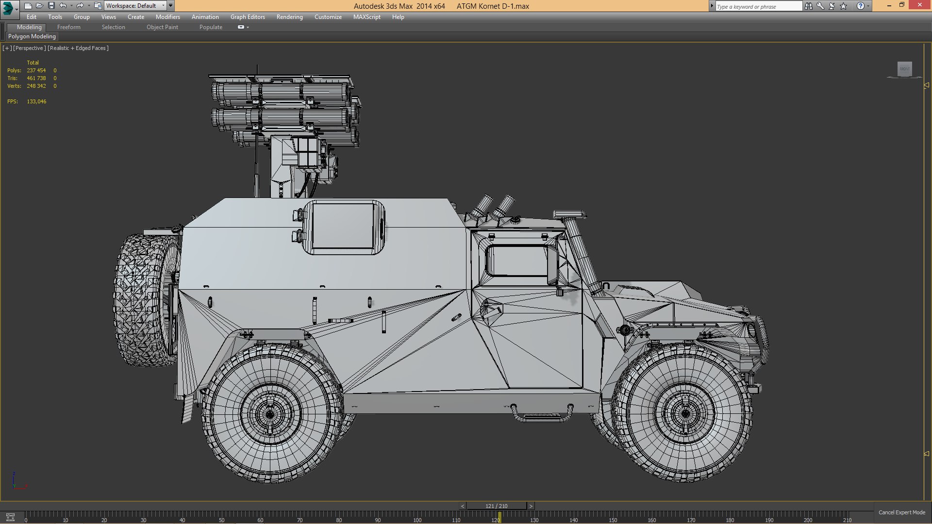 Atgm Kornet D-1 Armata 3d Max
