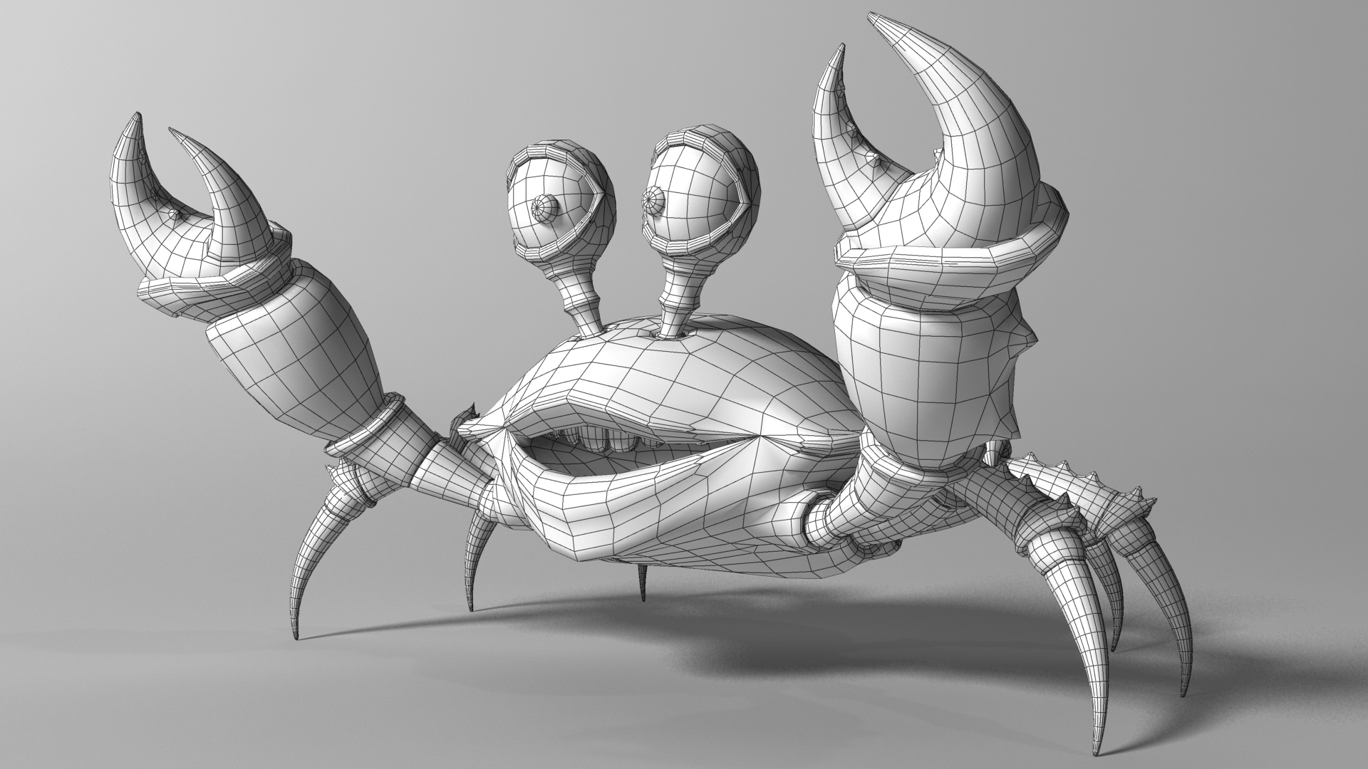 Cartoon Crab RIGGED And ANIMATED 3D Model - TurboSquid 1735093