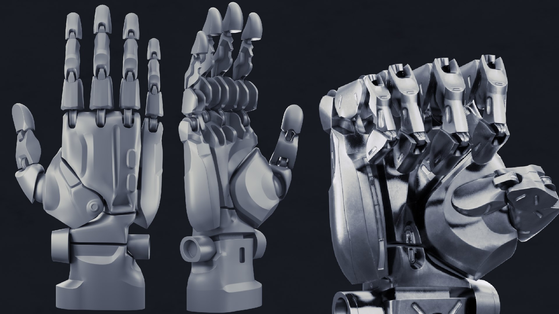 Mech Hand Rig 3D Model - TurboSquid 1692655