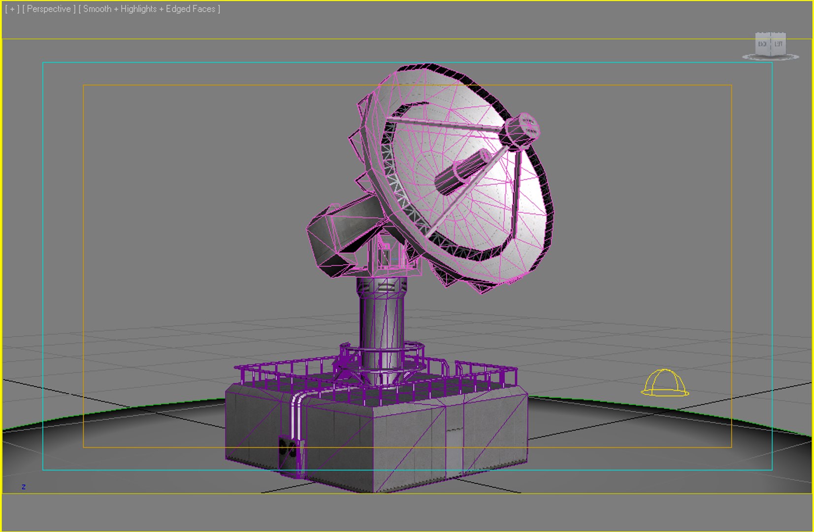 3d 3ds Radar Radio Dish
