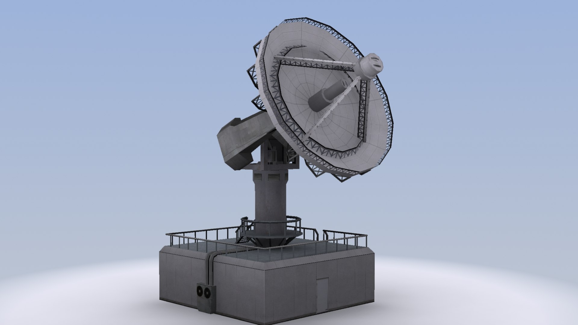 3d 3ds Radar Radio Dish