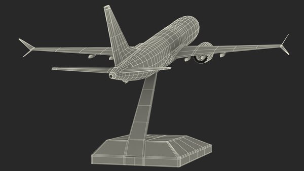 Boeing 737 Max 8 Scale Model with Stand 3D model - TurboSquid 1771801