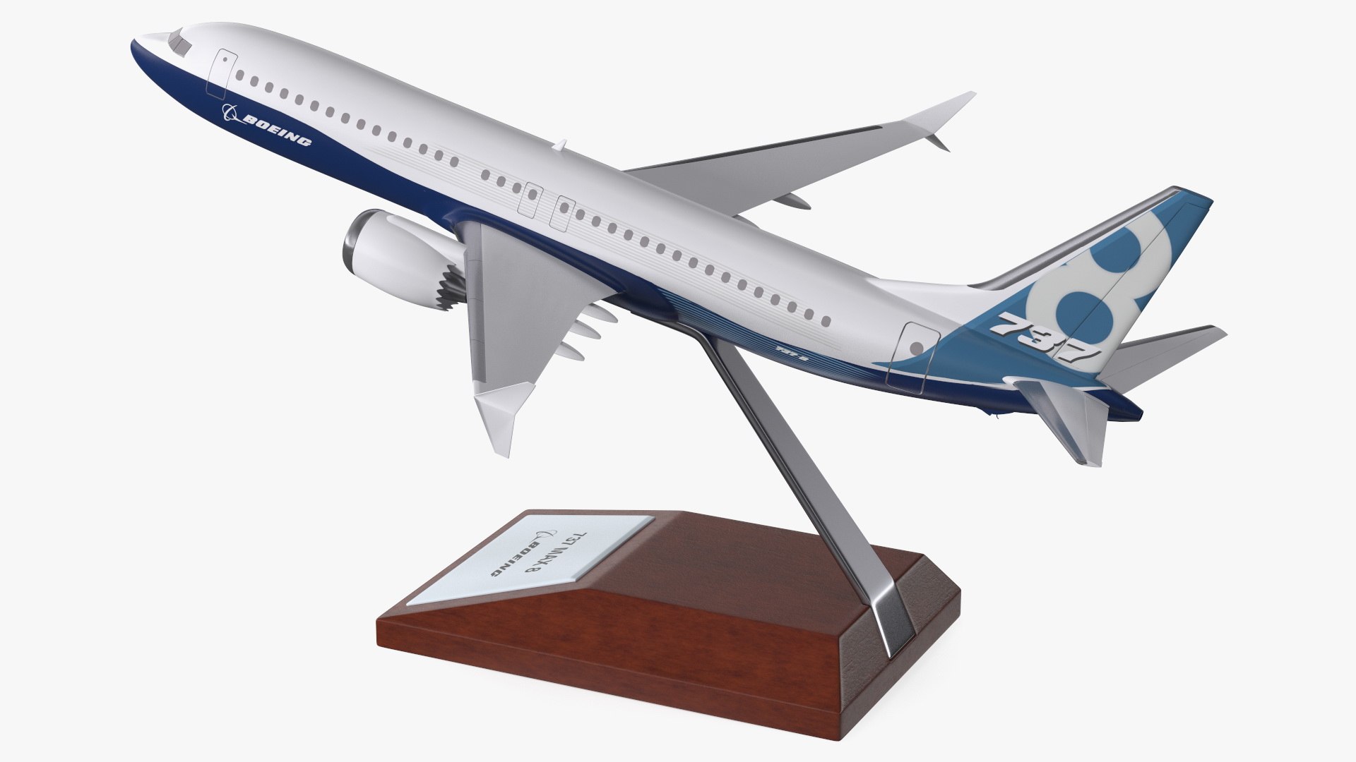 Boeing 737 Max 8 Scale Model with Stand 3D model - TurboSquid 1771801