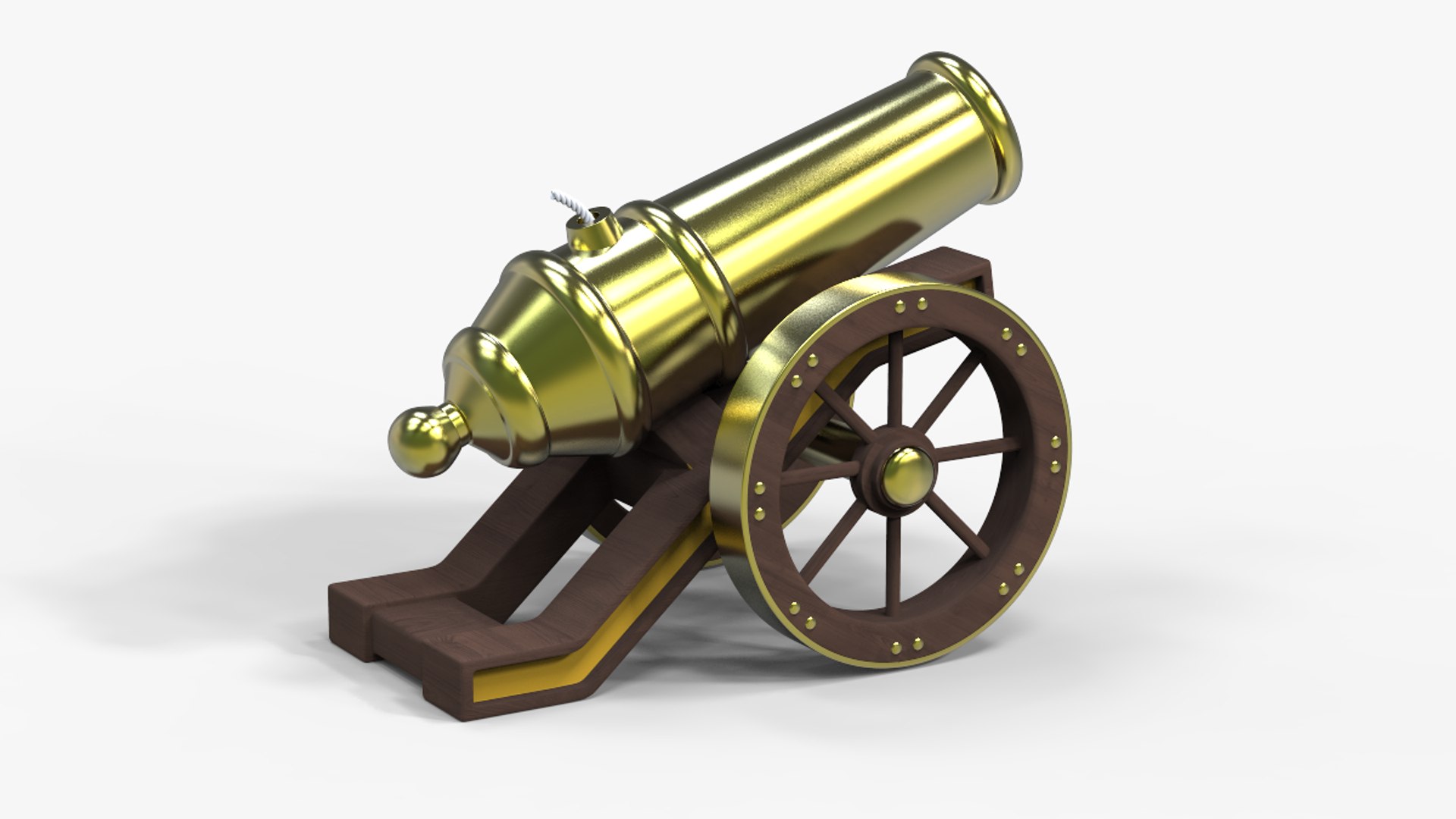 3D Model Cartoon Canon Deco - TurboSquid 2112415