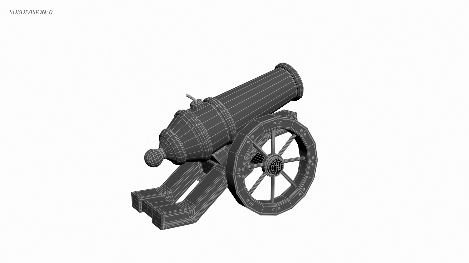 3D Model Cartoon Canon Deco - TurboSquid 2112415