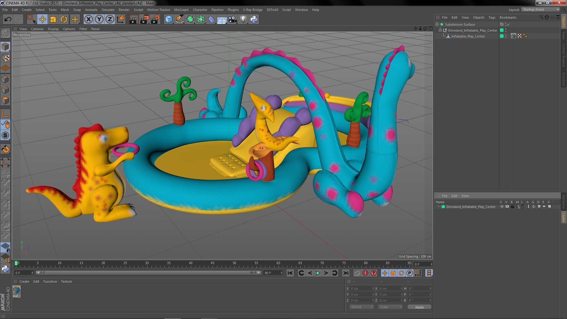 Dinoland Inflatable Play Center model - TurboSquid 1993706